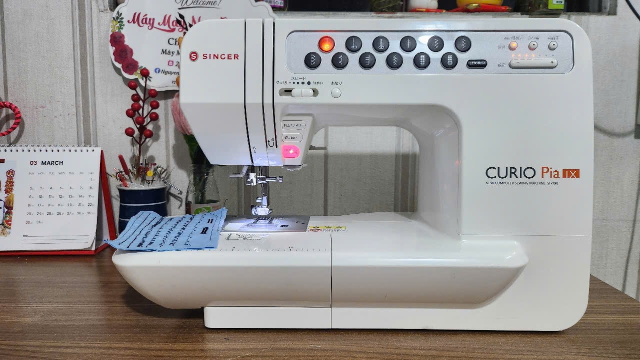 Máy may Nhật Máy may gia đình đời mới SINGER CURIO PIA SF 190